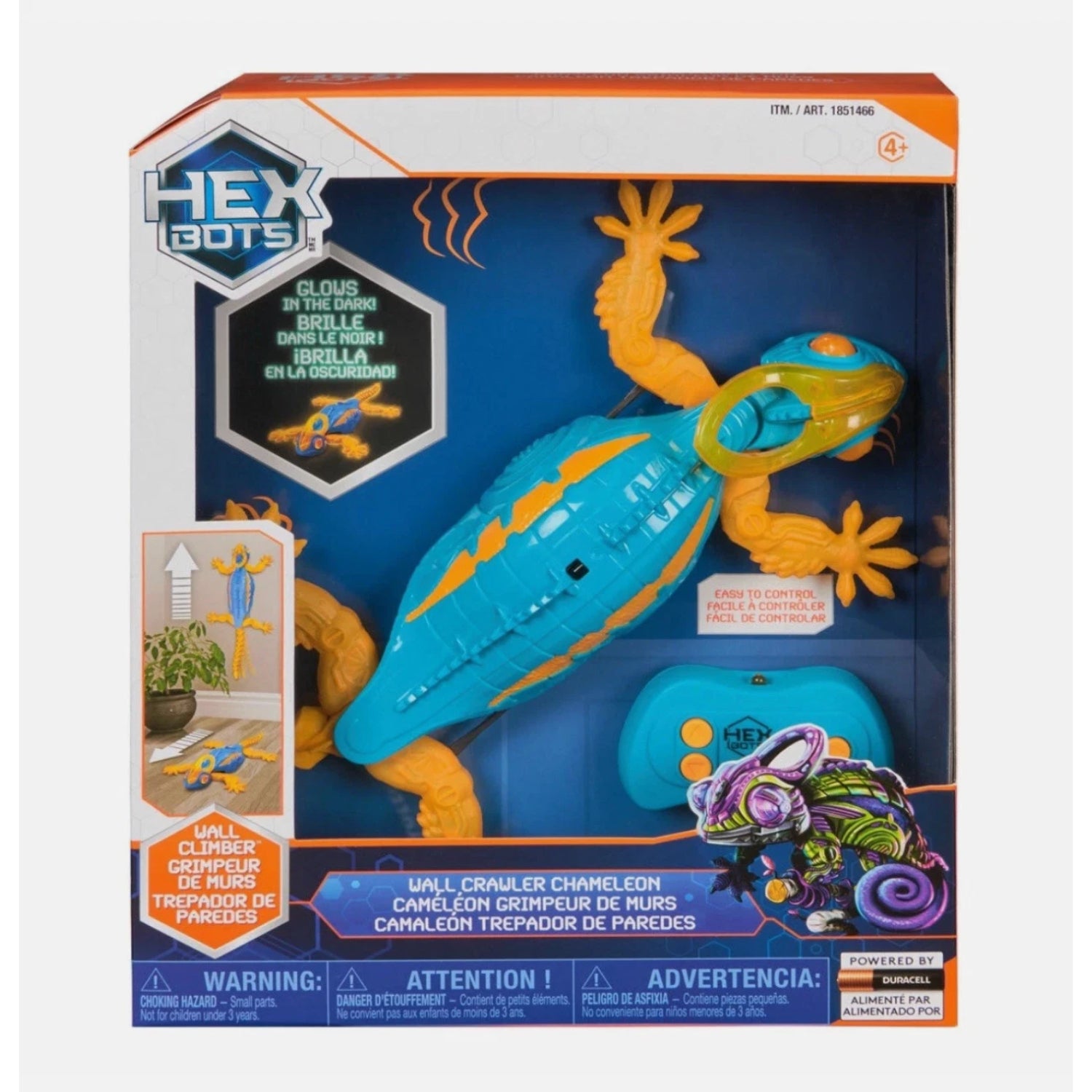 Hex Bots - Wall Crawler Chameleon - Blue/Yellow – Play4Ever